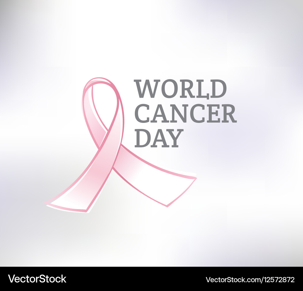 World cancer day design Royalty Free Vector Image