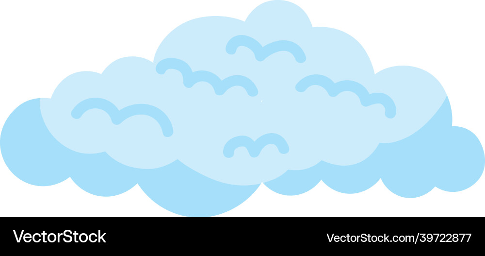 Cloud sky floating Royalty Free Vector Image - VectorStock