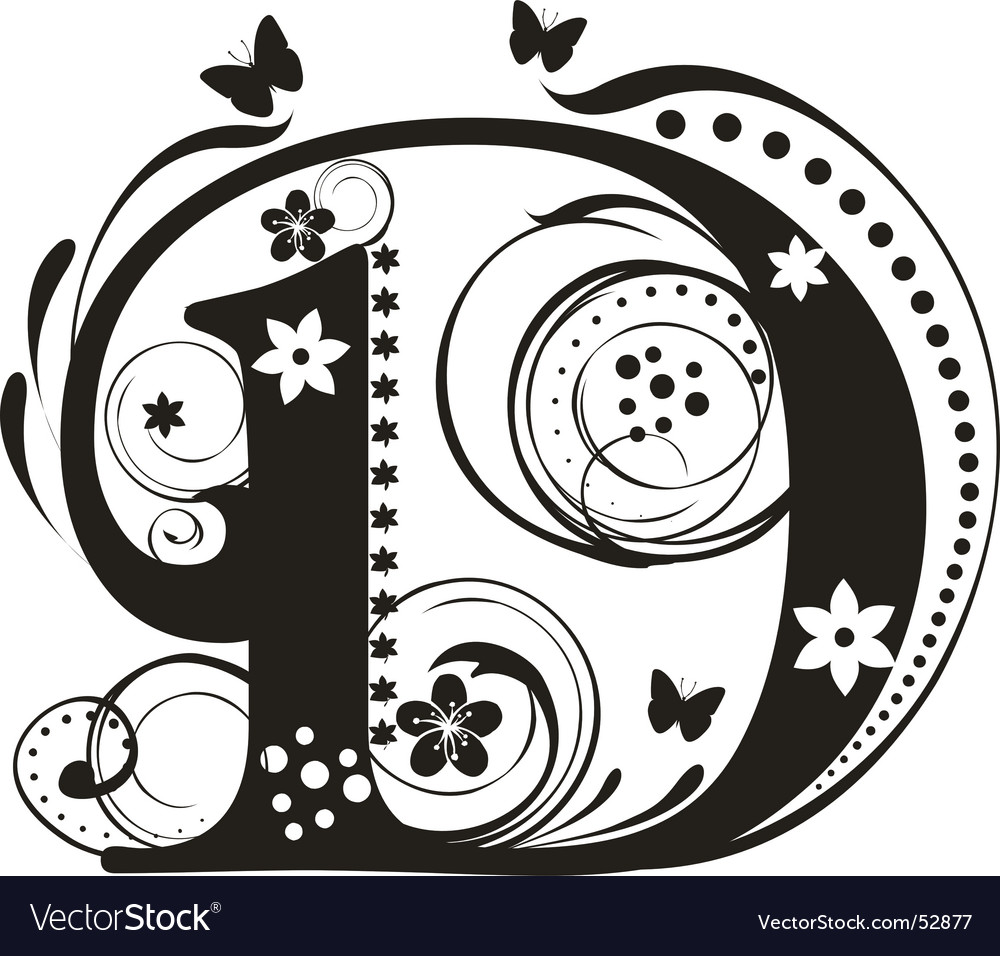 D Royalty Free Vector Image - VectorStock