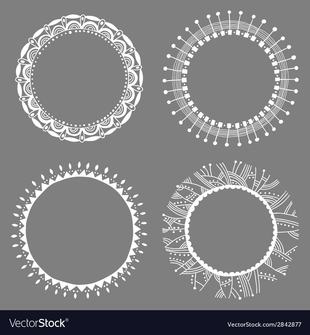 Doodle frames Royalty Free Vector Image - VectorStock