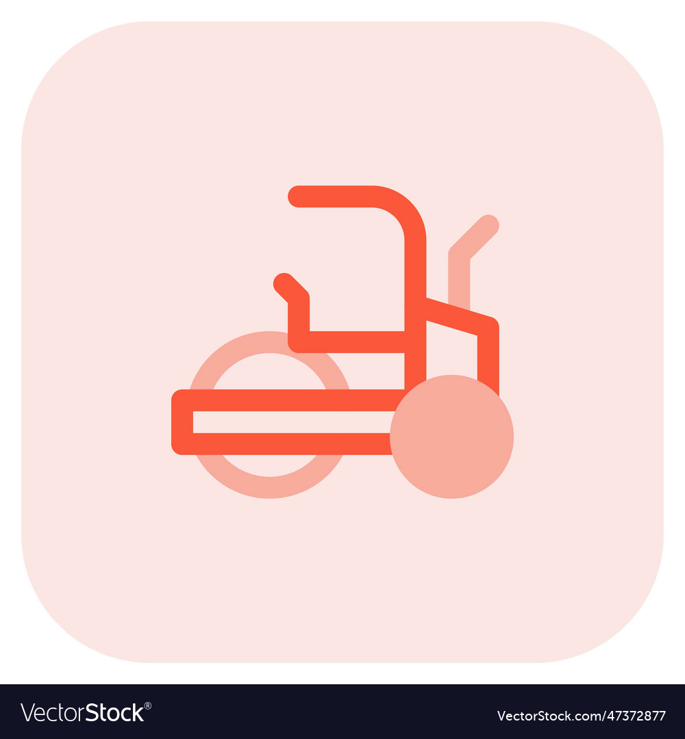 Handled compactor used on construction projects Vector Image