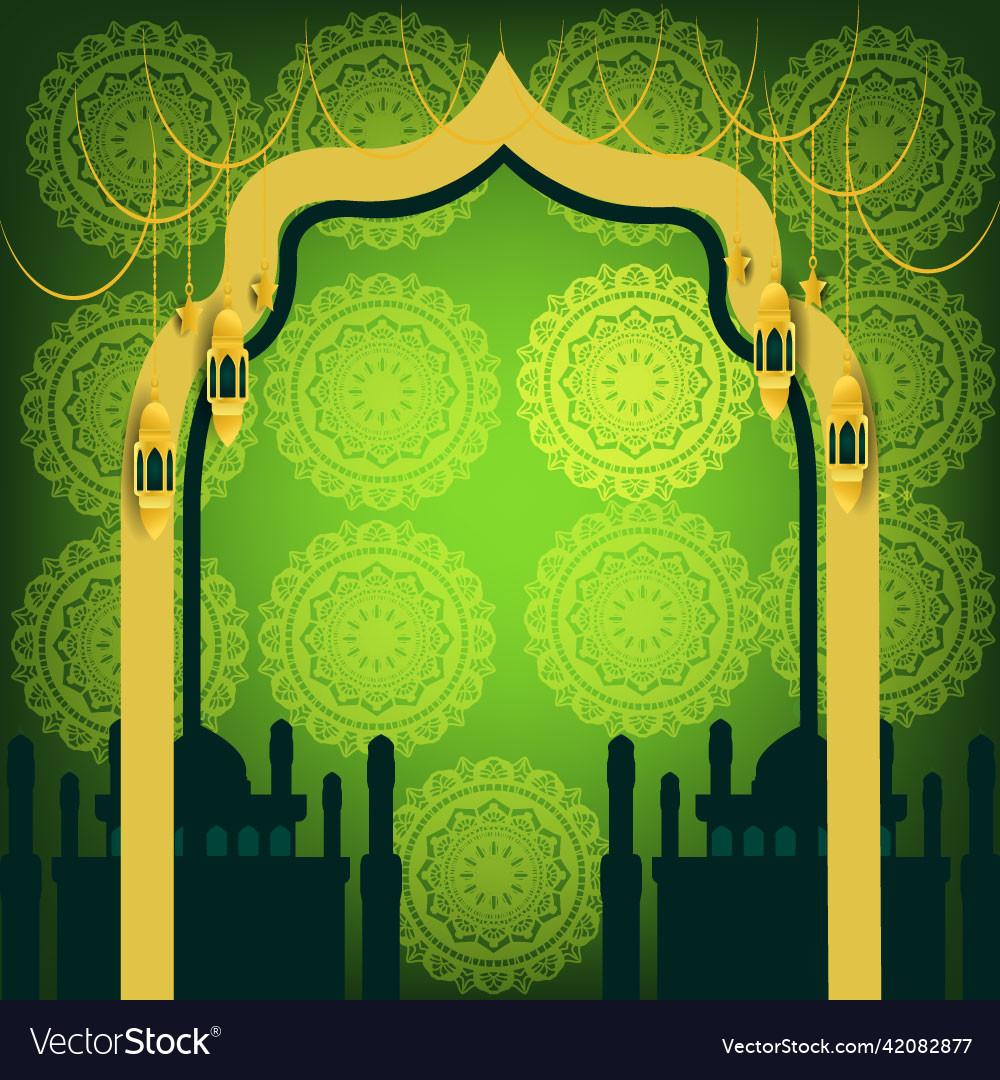 Islamic backgrounds design eid Royalty Free Vector Image