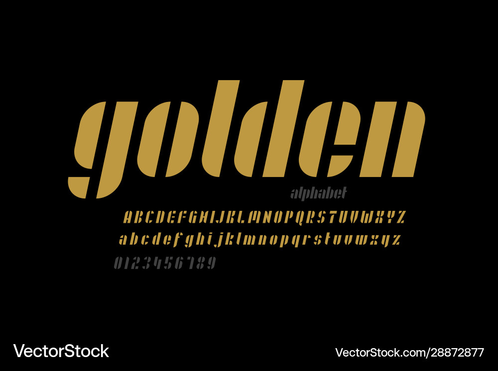 Modern minimal style font design italic uppercase Vector Image