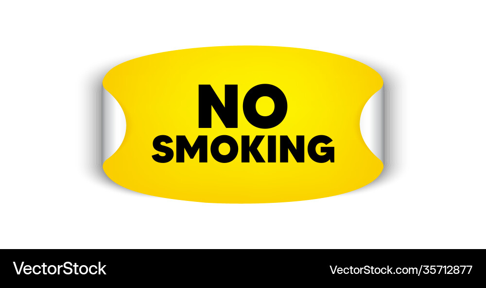 No smoking banner stop smoke sign Royalty Free Vector Image