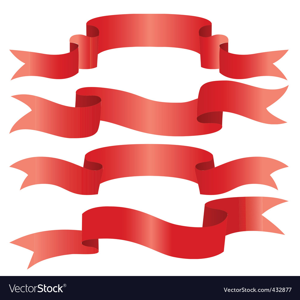 Ribbons Royalty Free Vector Image - VectorStock