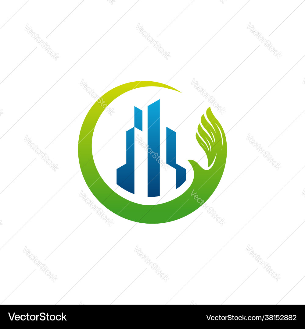 Building care logo designs architecture logo Vector Image