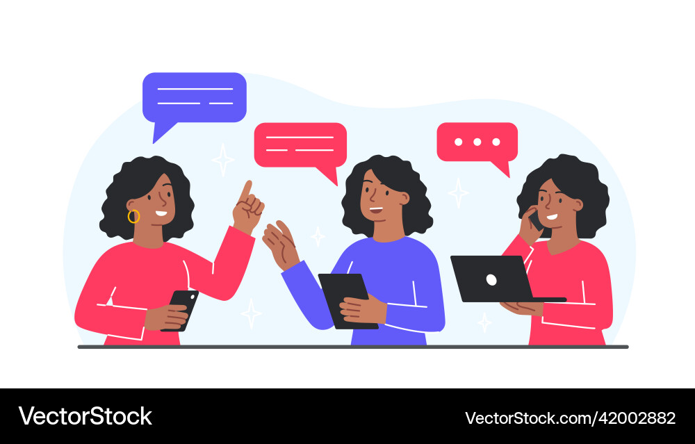 Group of women Royalty Free Vector Image - VectorStock