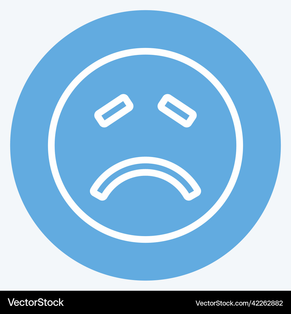 Icon emoticon sick suitable for emoticon symbol Vector Image