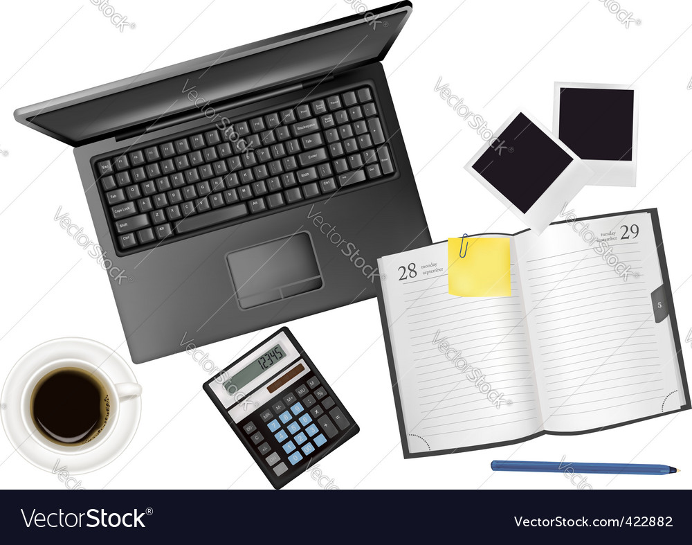Office background Royalty Free Vector Image - VectorStock
