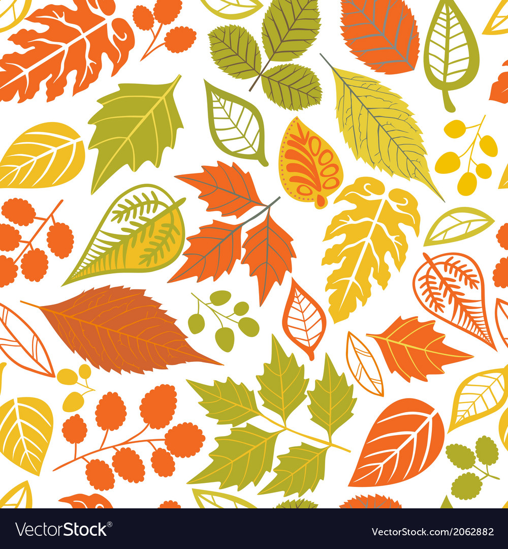 Seamless pattern with leaf abstract texture Vector Image