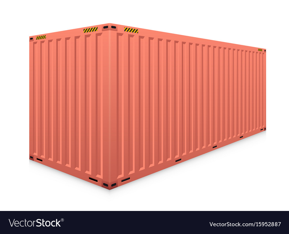 Cargo container Royalty Free Vector Image - VectorStock