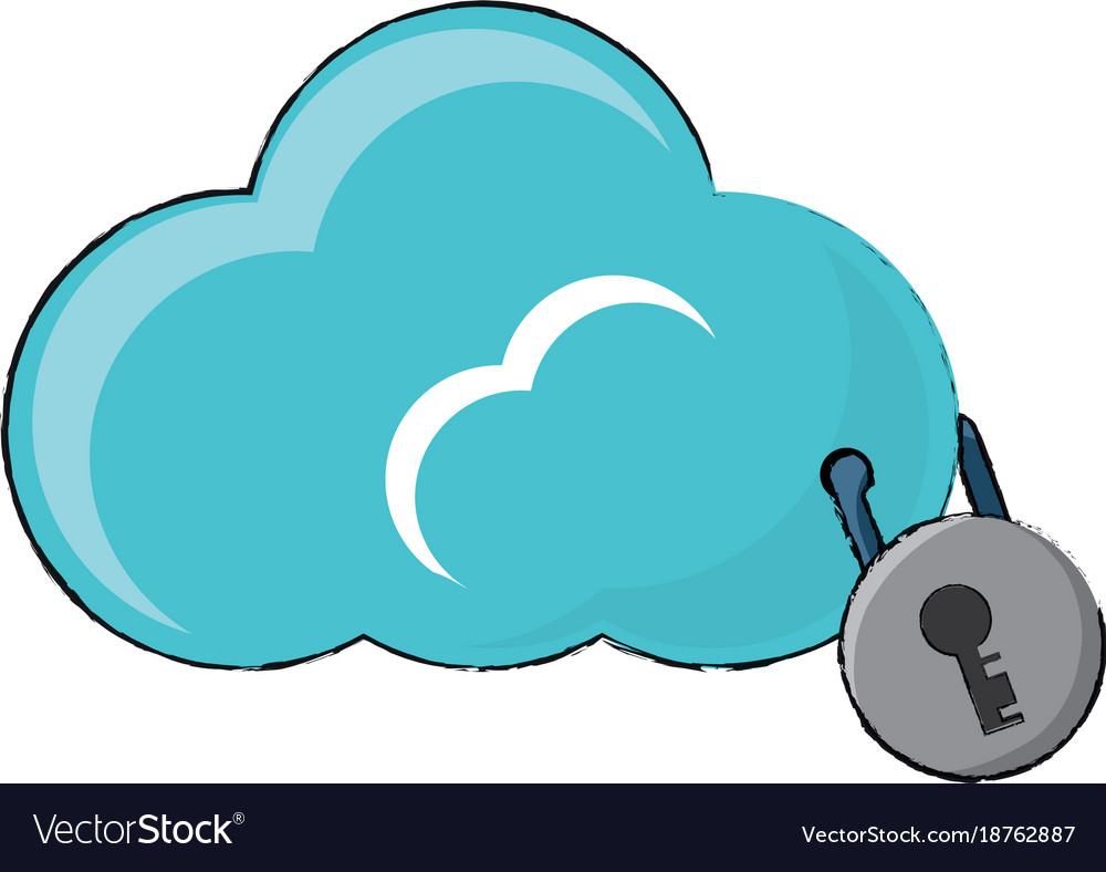 Cloud storage design concept Royalty Free Vector Image