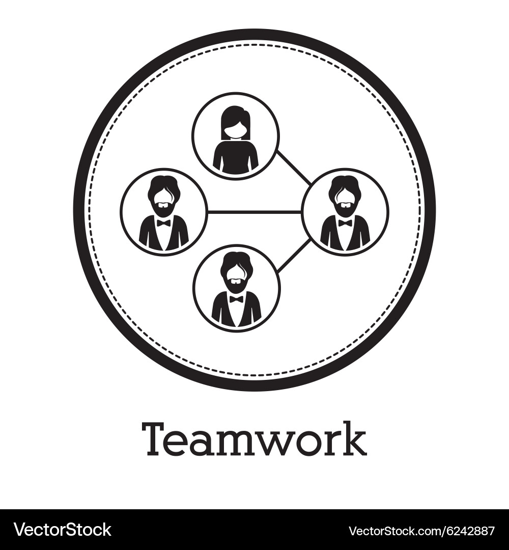 Teamwork design Royalty Free Vector Image - VectorStock