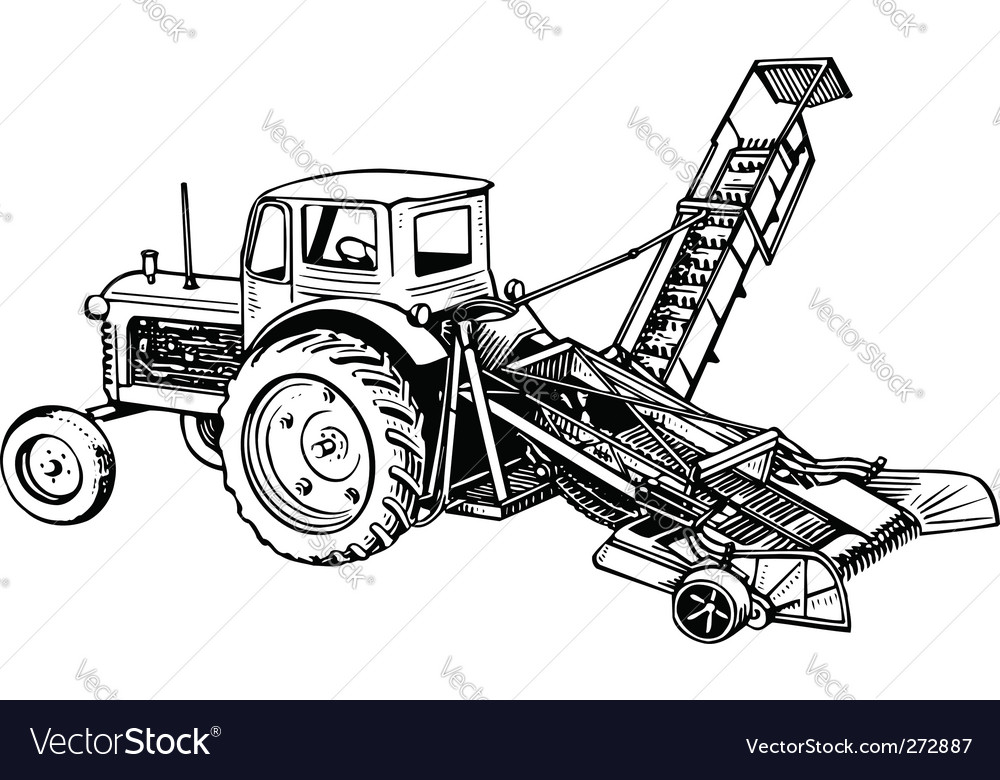 Tractor Royalty Free Vector Image - VectorStock