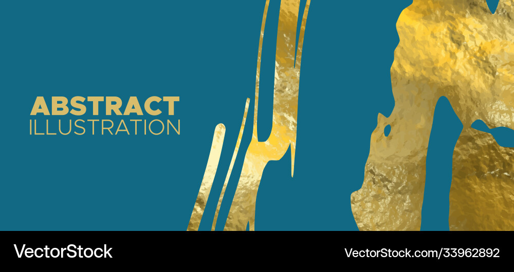 Blue and gold design templates for banner Vector Image