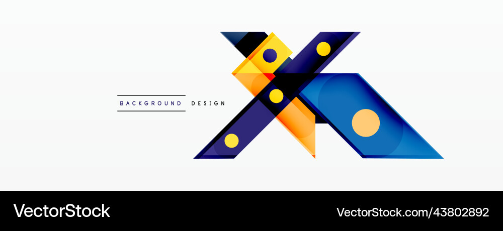 Bright colorful straight lines geometric abstract Vector Image