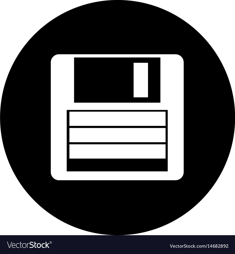 Floppy disk isolated icon Royalty Free Vector Image Floppy disk isolated icon Royalty Free Vector Image