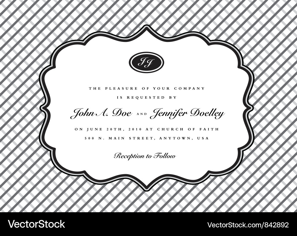 Invitation templates Royalty Free Vector Image