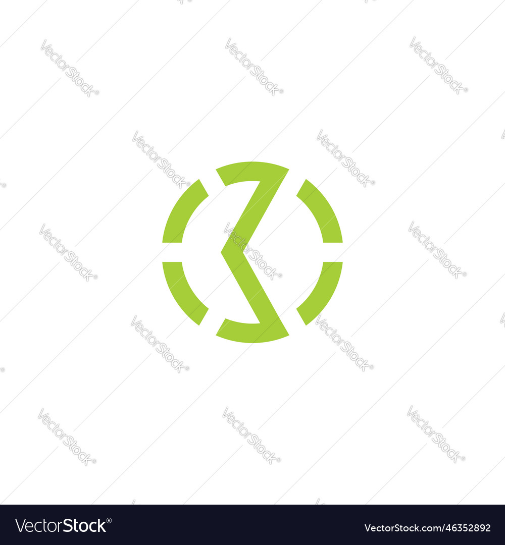 Technology ocq initials logo icon Royalty Free Vector Image