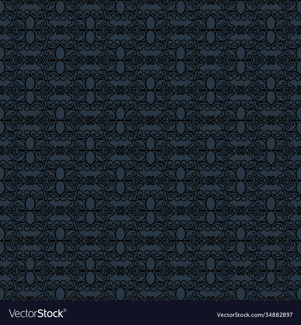 Black outline pattern Royalty Free Vector Image
