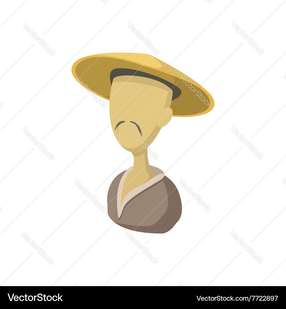 Chinese avatar cartoon style Royalty Free Vector Image