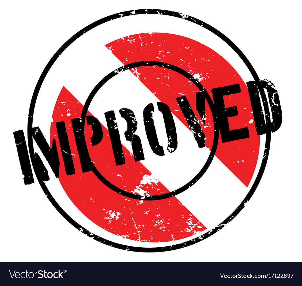 Improved rubber stamp Royalty Free Vector Image