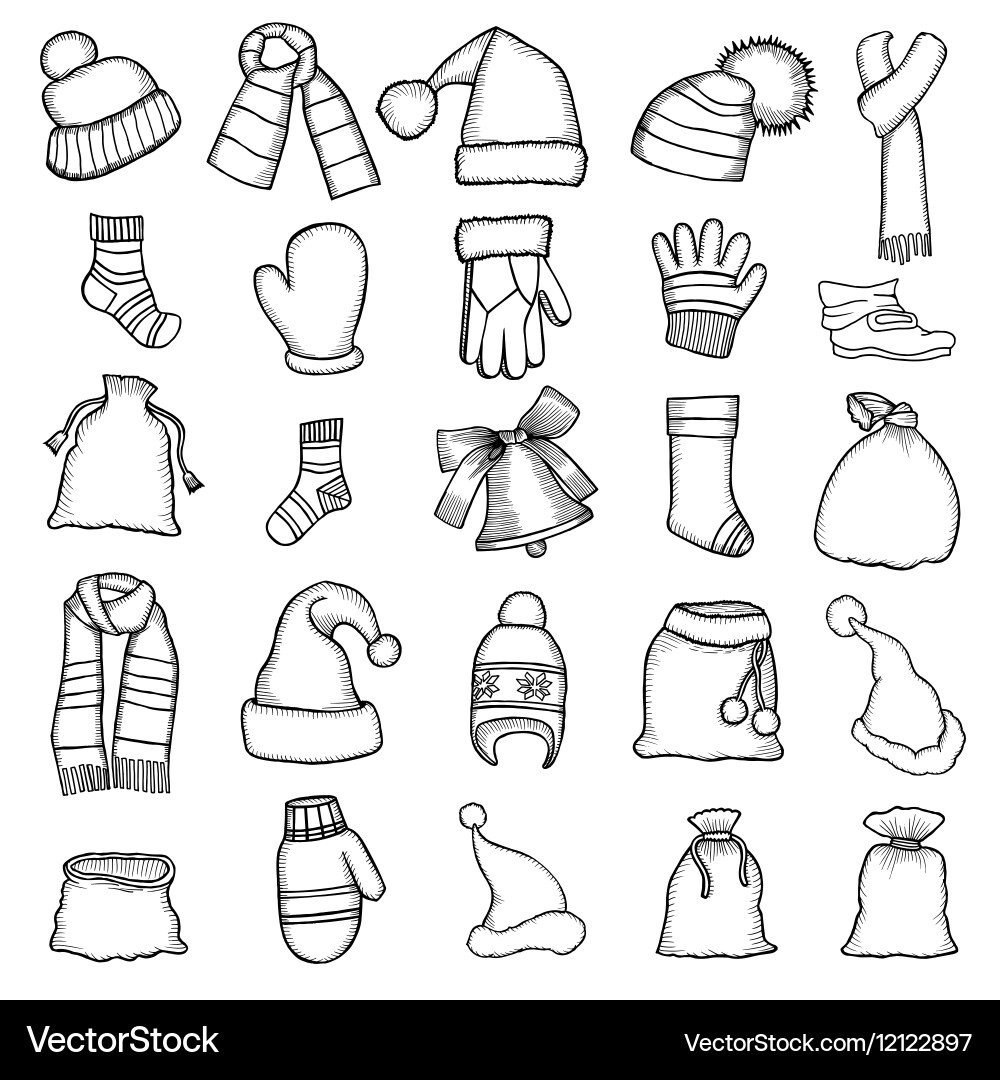 Patch badges of different merry christmas Vector Image