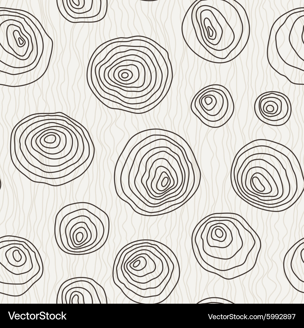 Seamless pattern of the curves circles Royalty Free Vector