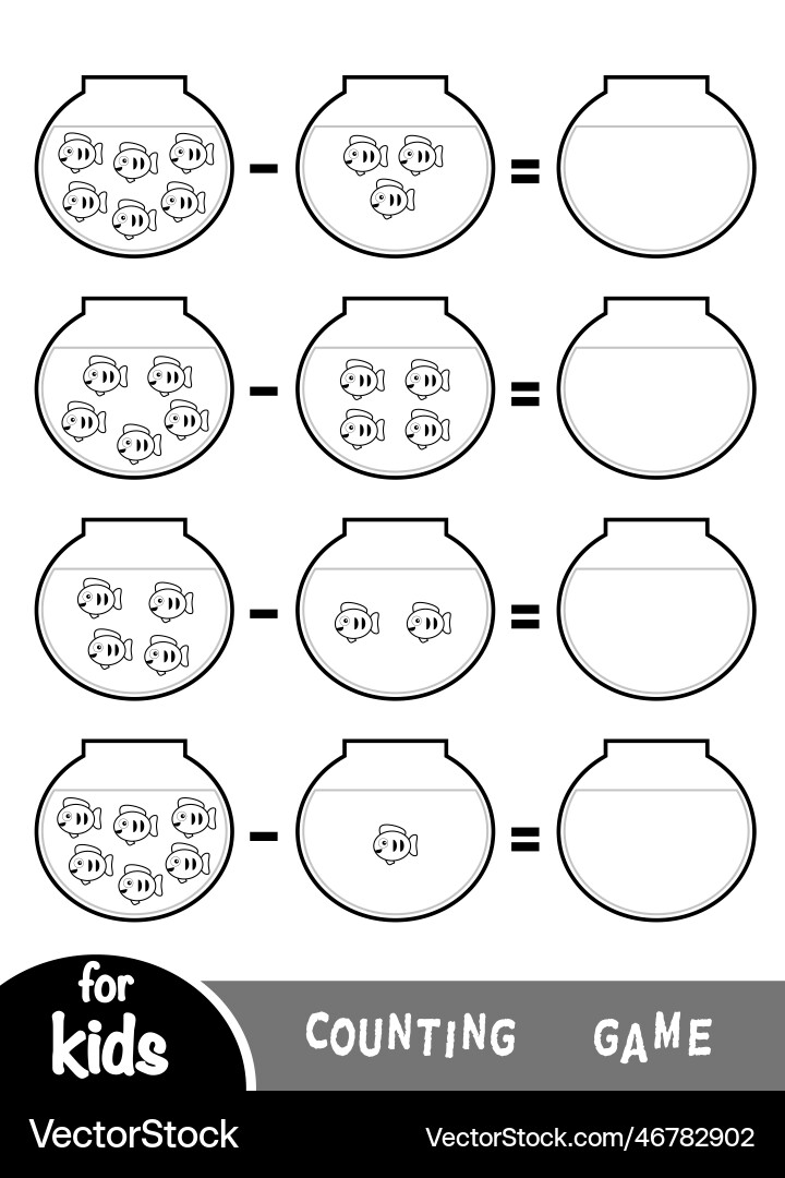Counting game for preschool children educational Vector Image