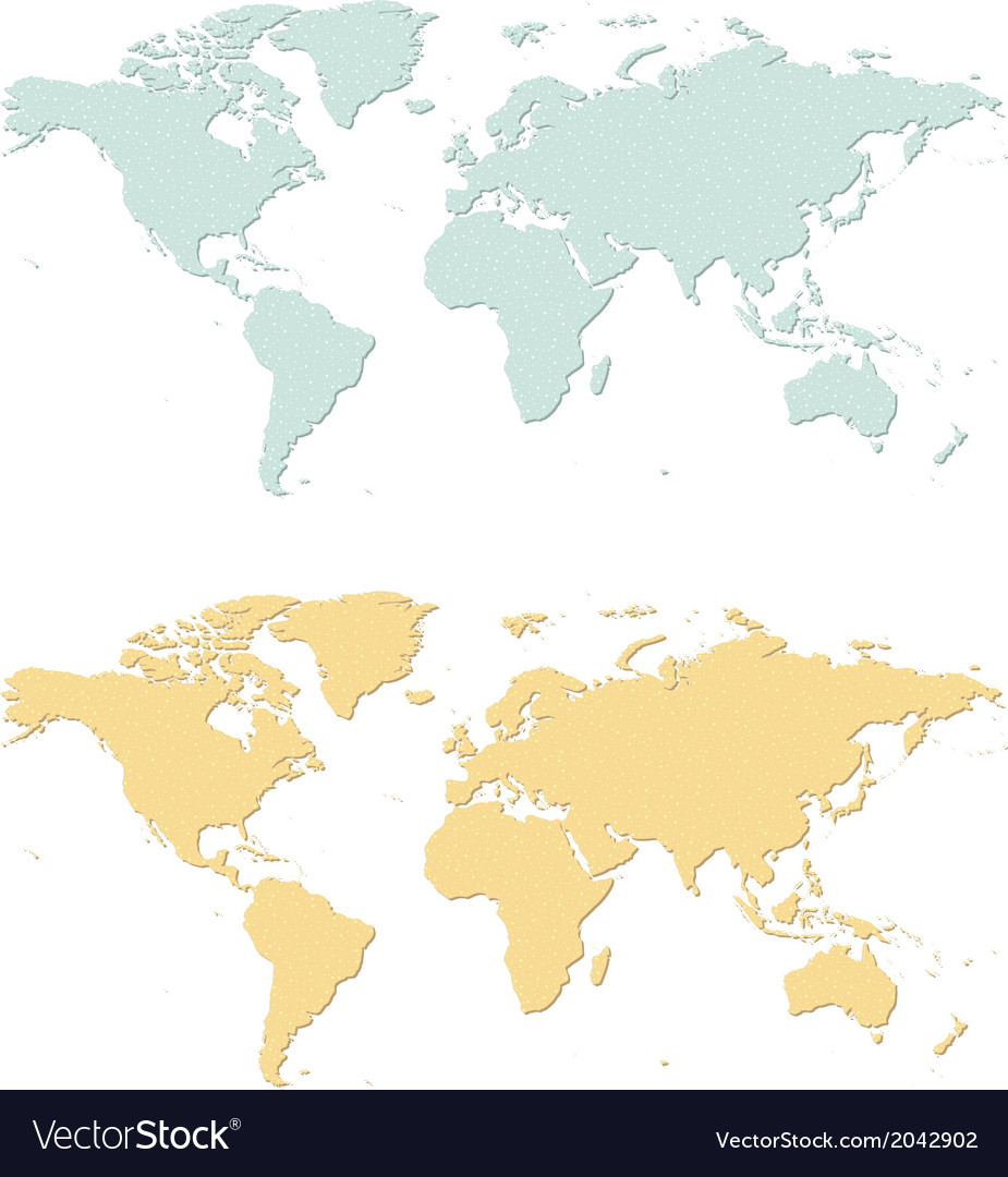 Earth map Royalty Free Vector Image - VectorStock
