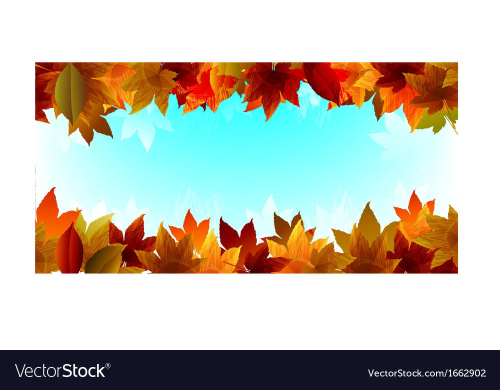 Fall background Royalty Free Vector Image - VectorStock