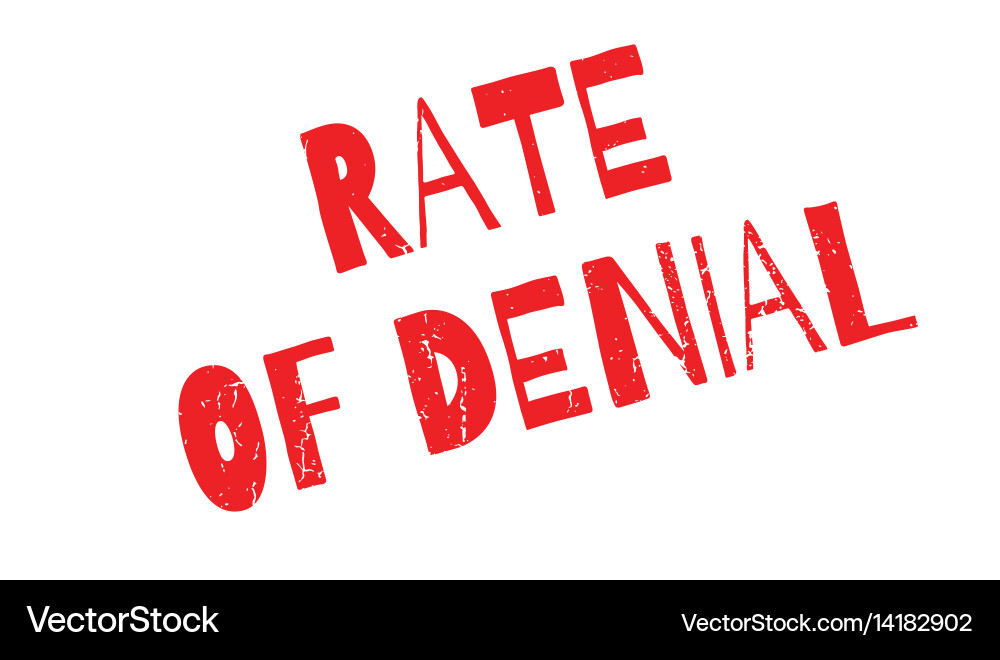 Rate of denial rubber stamp Royalty Free Vector Image