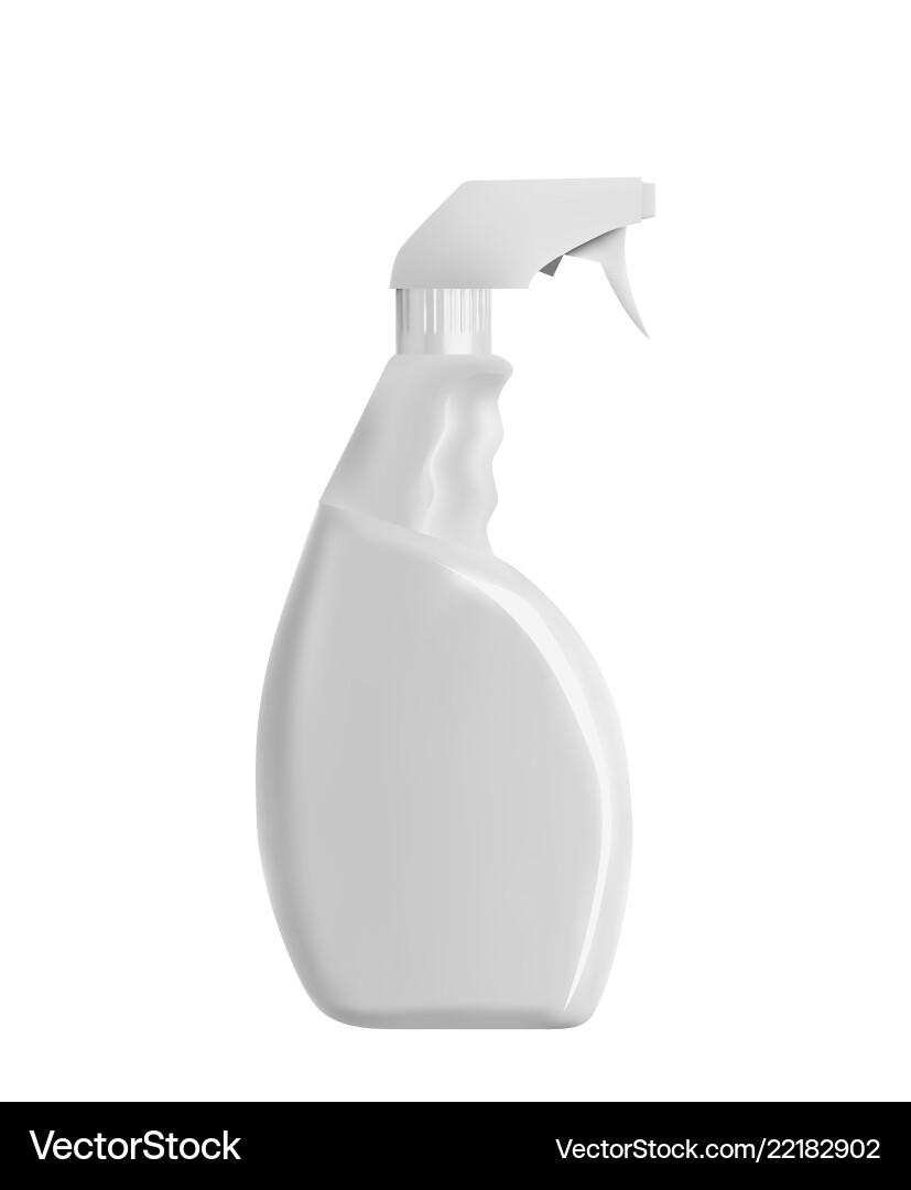 Spray pistol cleaner - mock up template isolated Vector Image