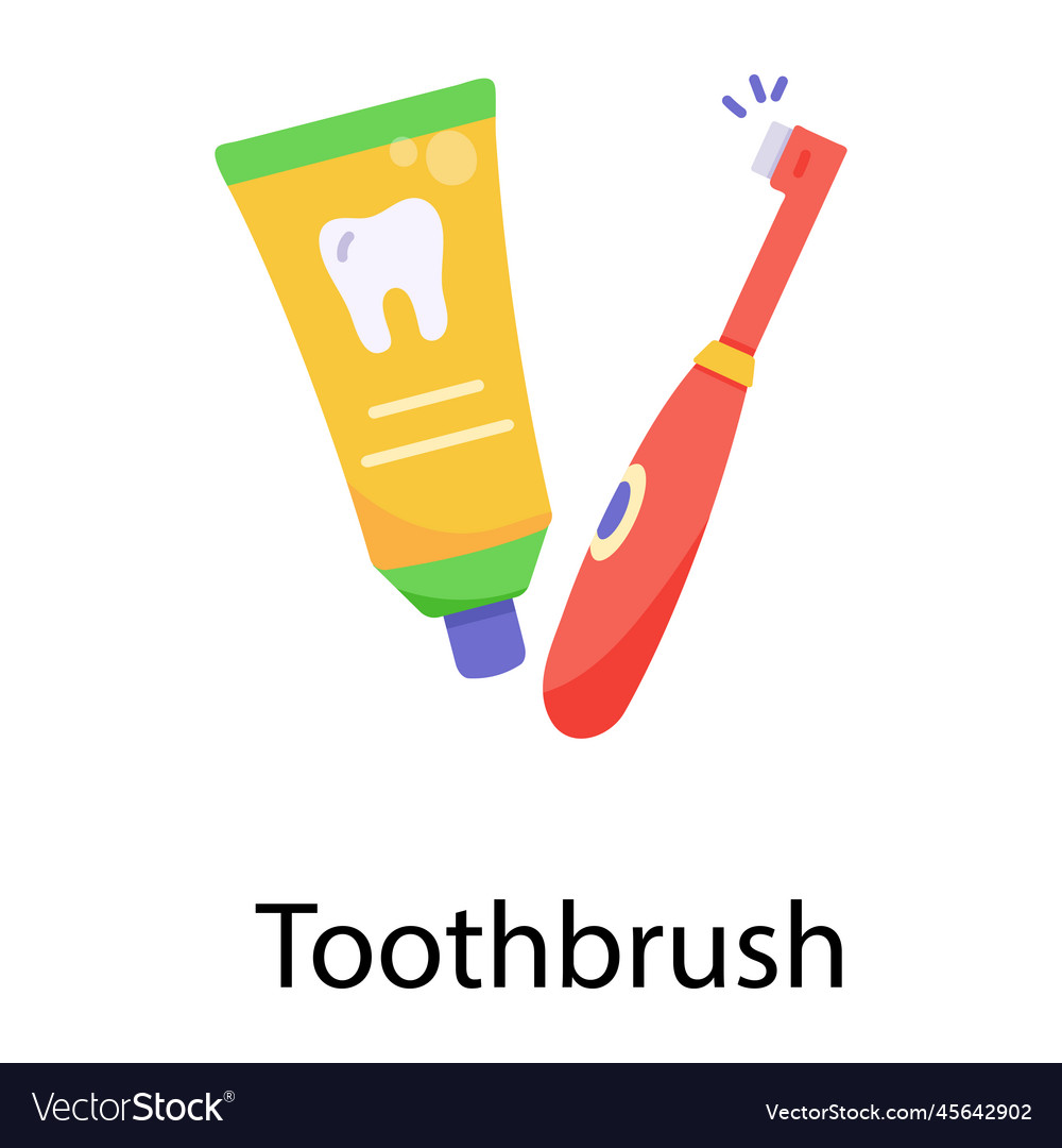 Toothbrush Royalty Free Vector Image - VectorStock