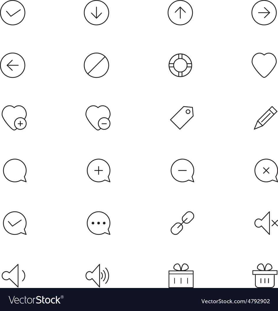 User interface icons 22 Royalty Free Vector Image