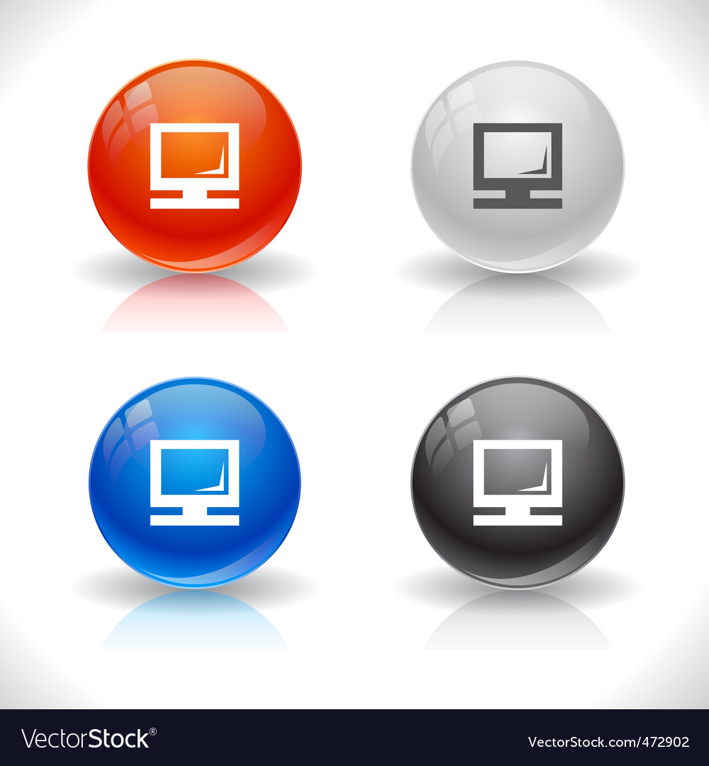 Website template buttons Royalty Free Vector Image