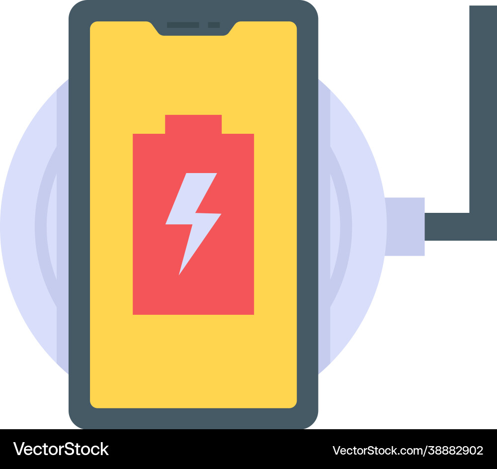 Wireless charger Royalty Free Vector Image - VectorStock