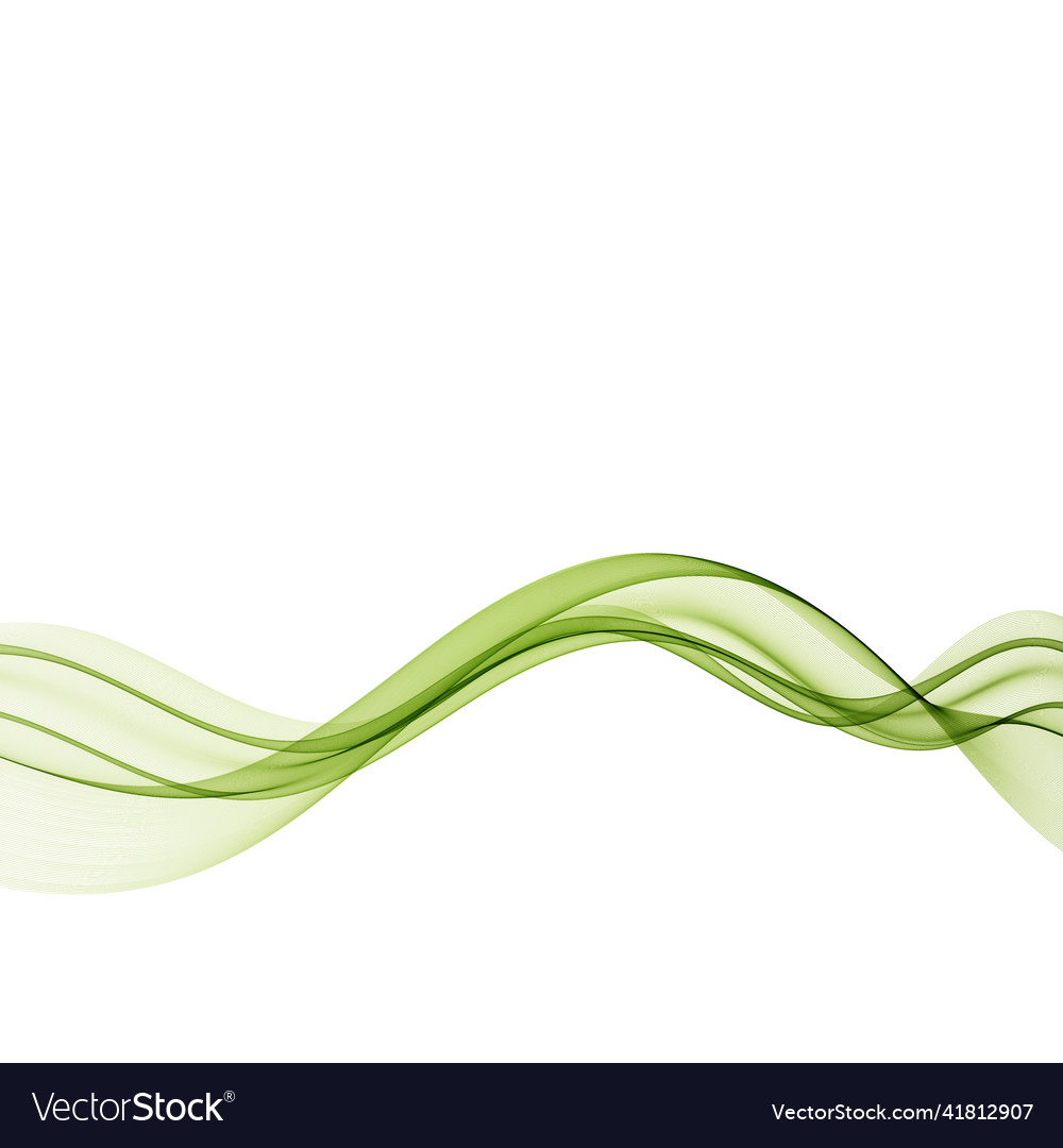 Abstract green smooth smoky wave background design Abstract green smooth smoky wave background design