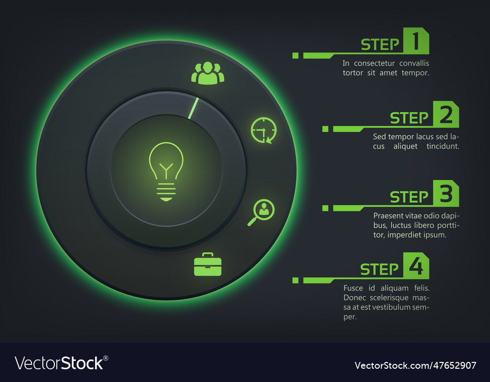 Abstract web infographic concept Royalty Free Vector Image