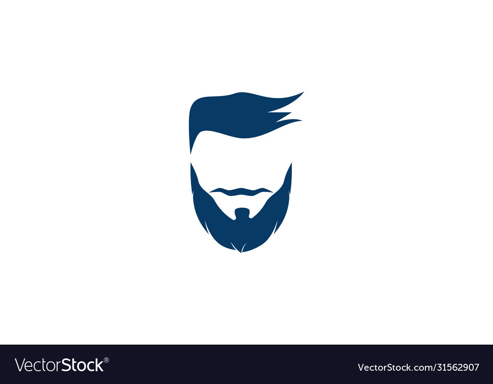 Beard logo Royalty Free Vector Image - VectorStock