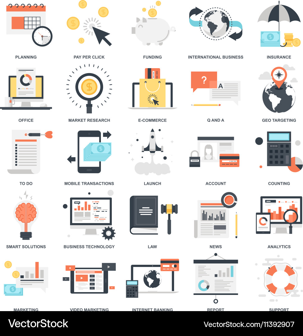 Business and finance Royalty Free Vector Image