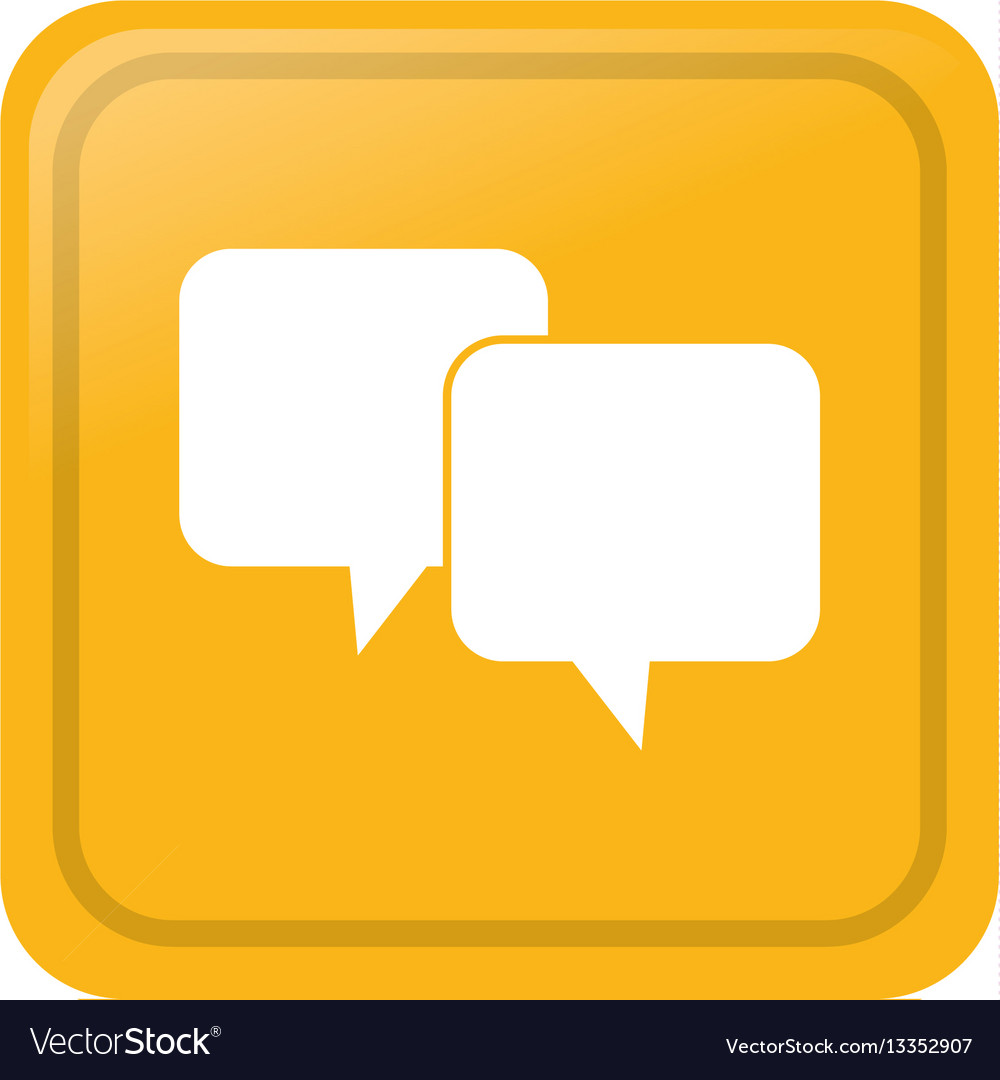 Chat bubble speakbox Royalty Free Vector Image