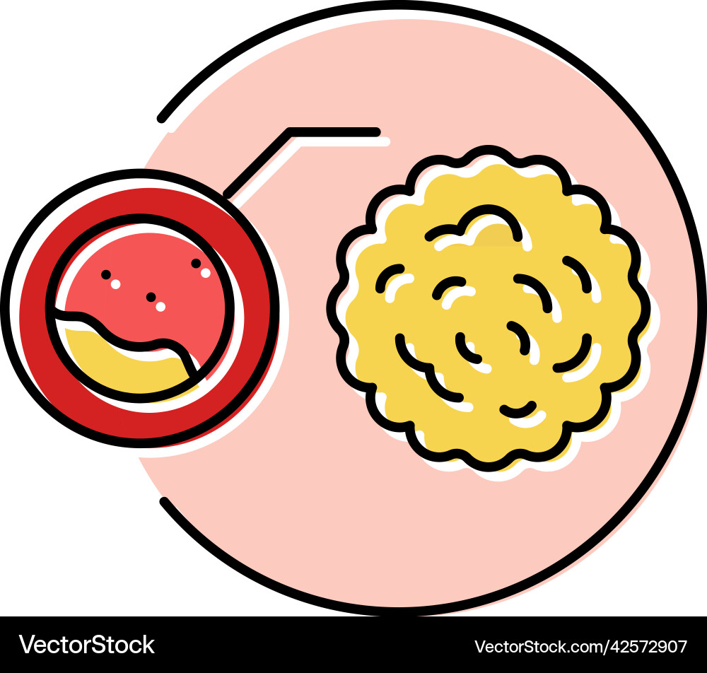 Cholesterol in blood color icon Royalty Free Vector Image