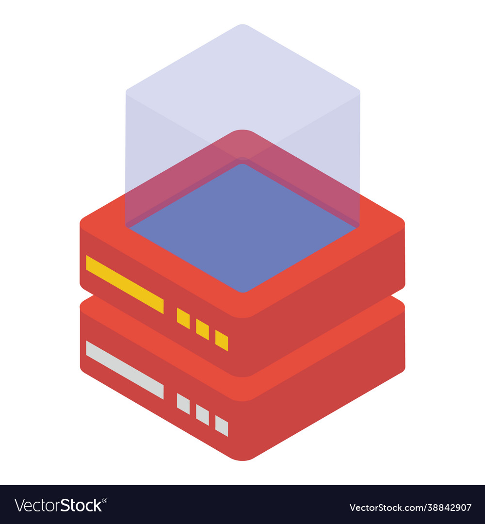 Data center rack Royalty Free Vector Image - VectorStock