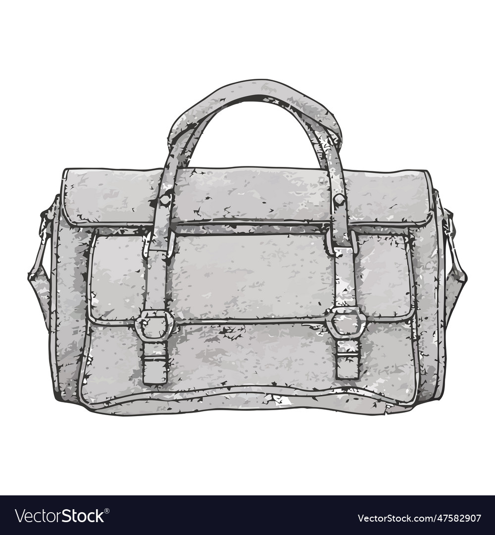Gray briefcase design Royalty Free Vector Image
