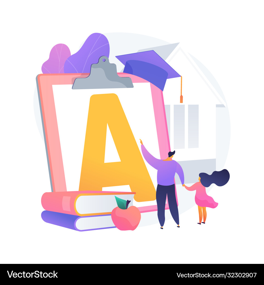 Home-school your kids abstract concept Royalty Free Vector