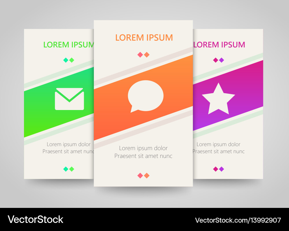Modern colorful vertical business banners Vector Image