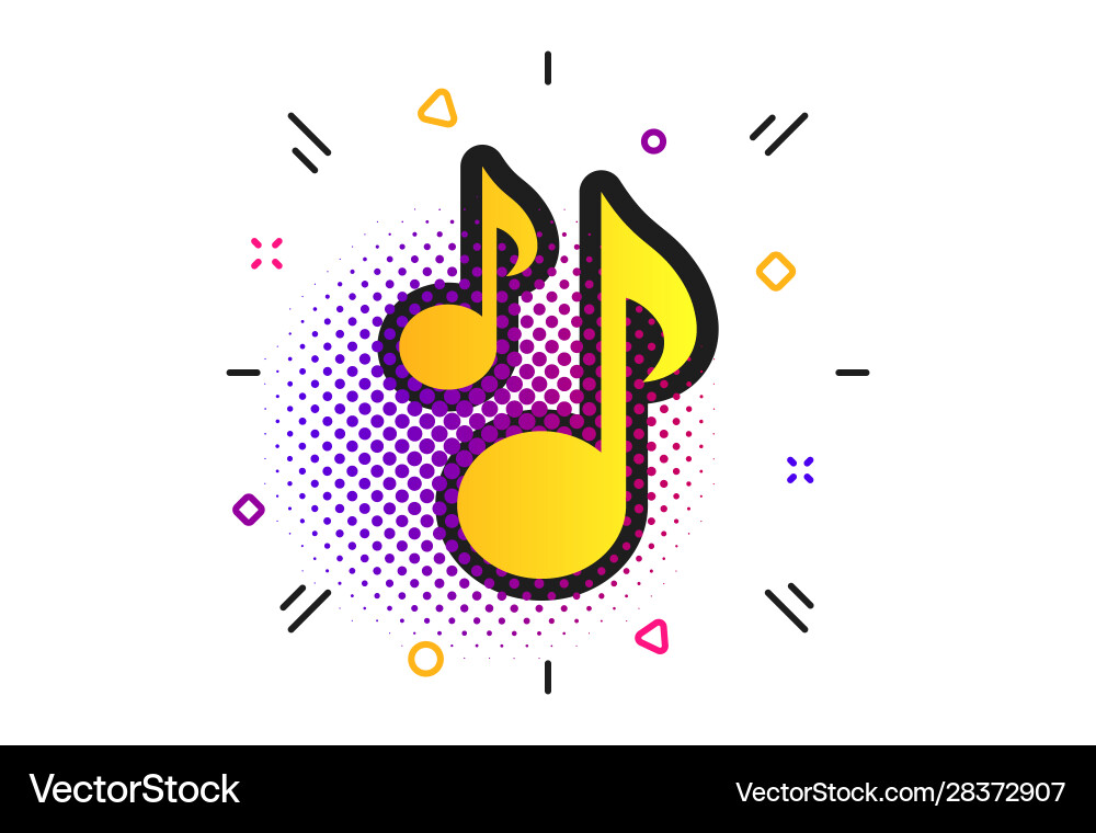 Music notes sign icon musical symbol Royalty Free Vector