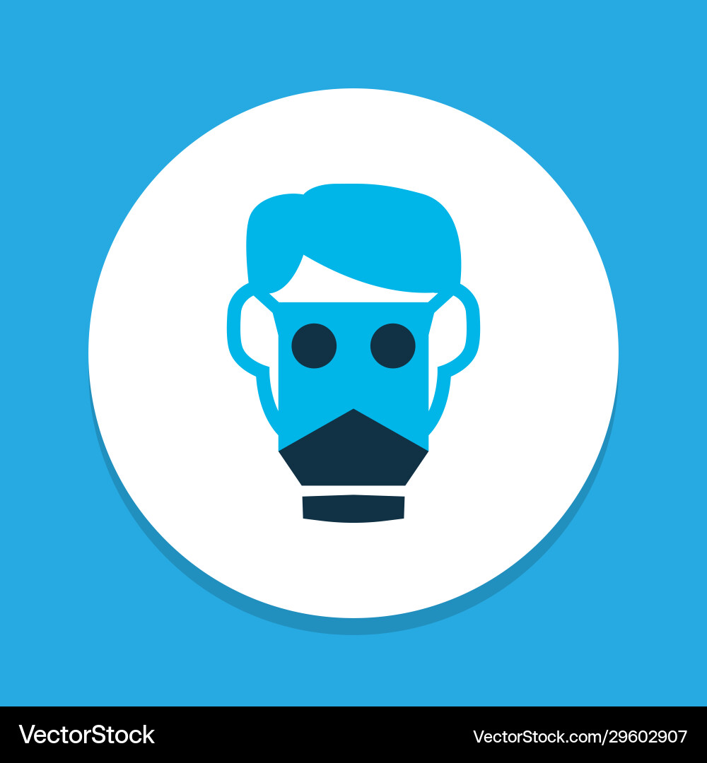 Respirator icon colored symbol premium quality Vector Image