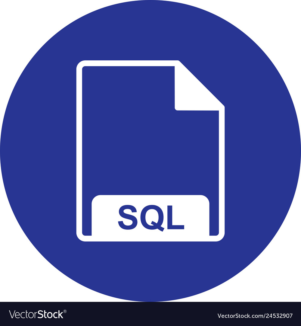 Sql icon Royalty Free Vector Image - VectorStock